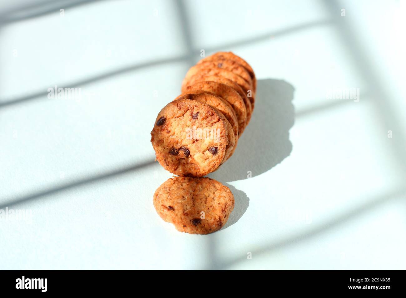 Tasty Homemade Cookies, Healthy breakfast with digestive cookies Stock ...