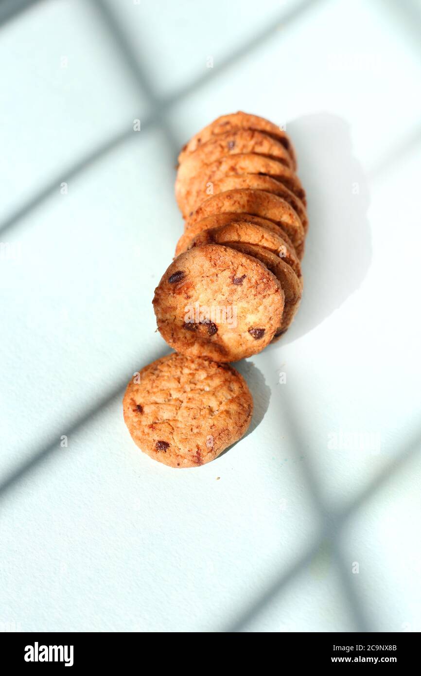 Tasty Homemade Cookies, Healthy breakfast with digestive cookies Stock ...