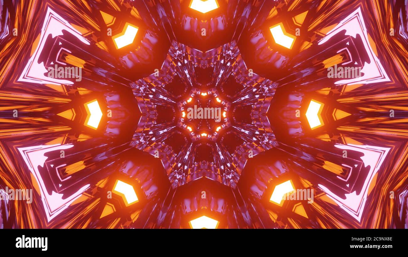 3D Illustration Burning Star Background Stock Photo - Alamy