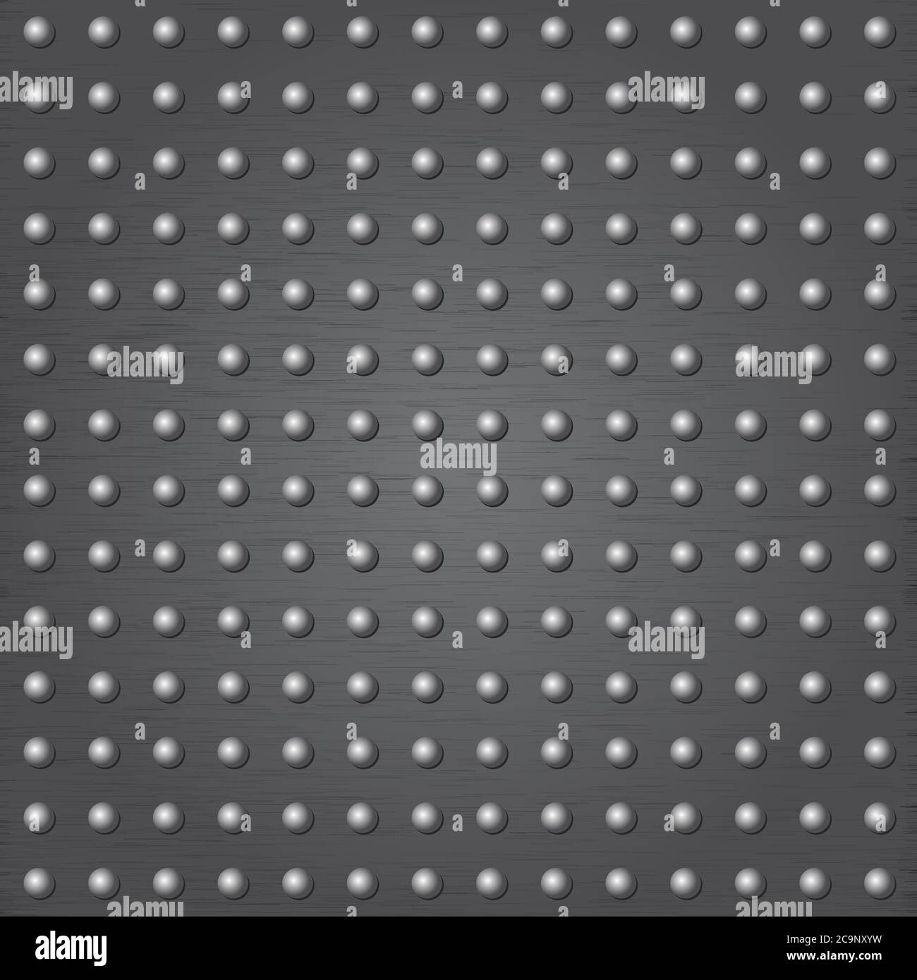Vector illustration square background dotted pattern of rivet studs ...