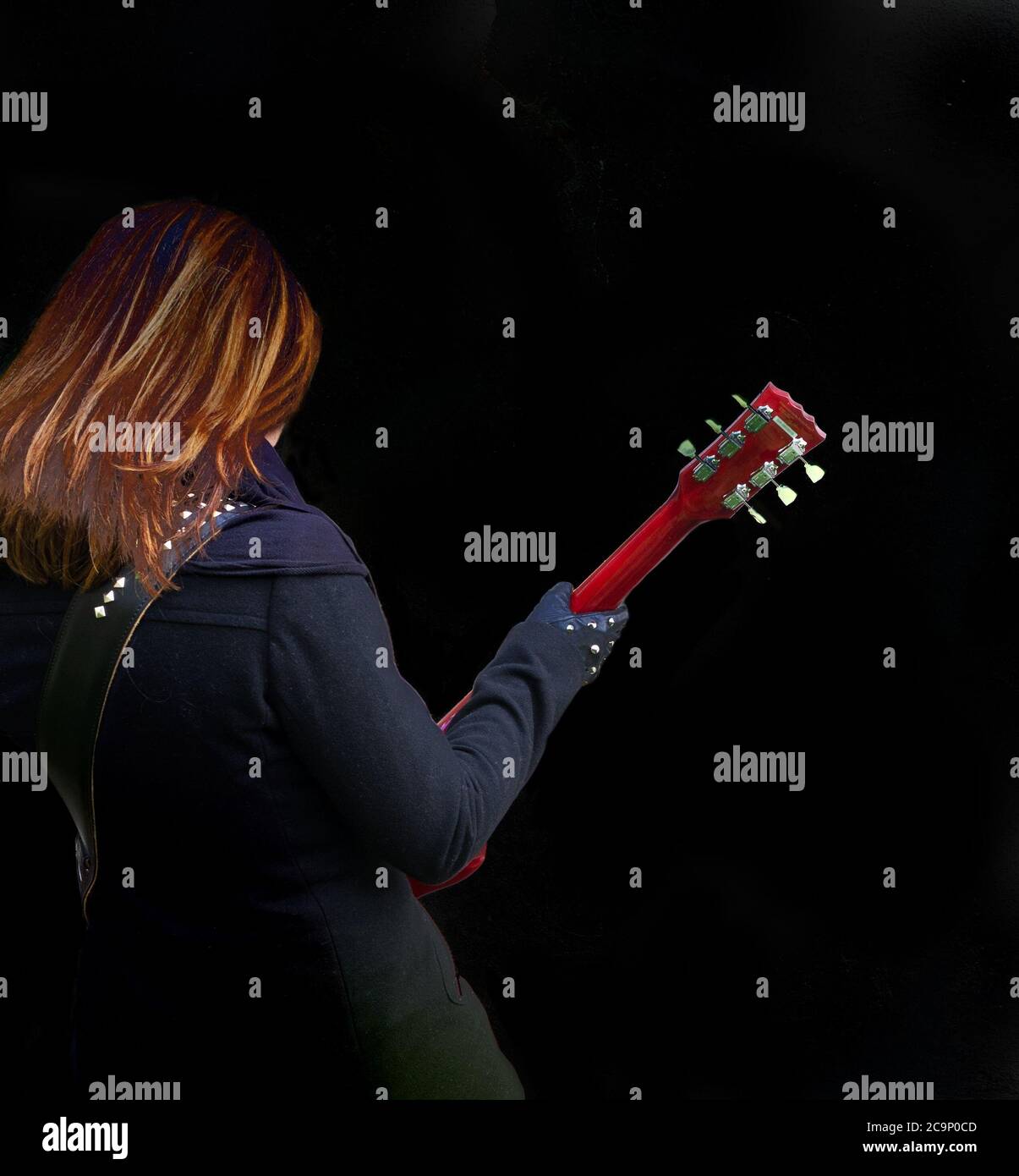 Guitar behind head hi-res stock photography and images - Alamy