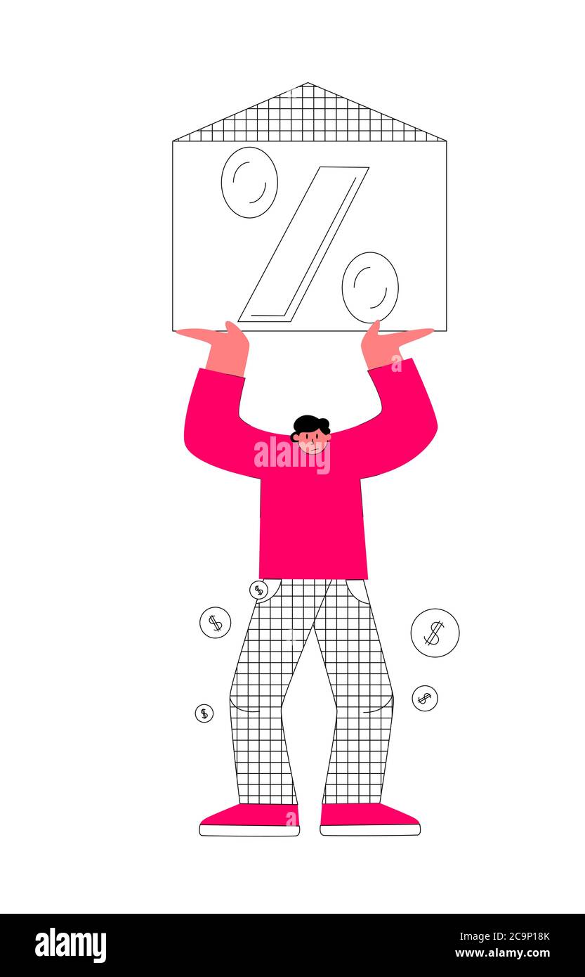 Real estate concept man in Cut Out Stock Images & Pictures - Alamy