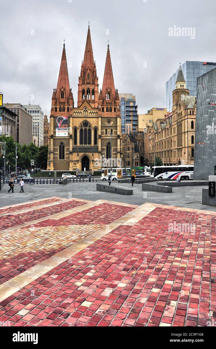 Restaurant federation square melbourne victoria hi-res stock ...