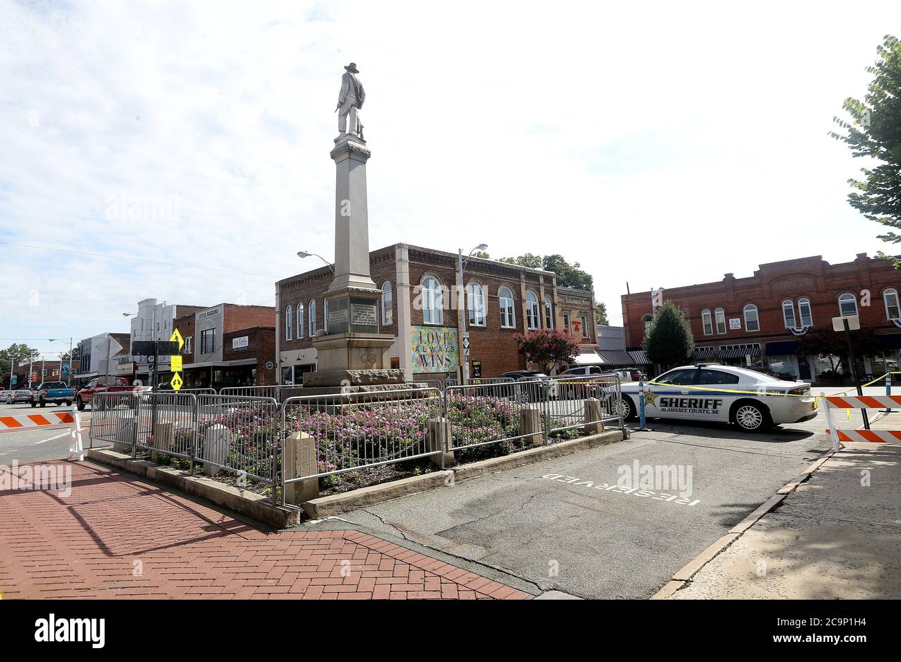 Graham, North Carolina, USA. 1st Aug, 2020. Last weekend, 100 ...