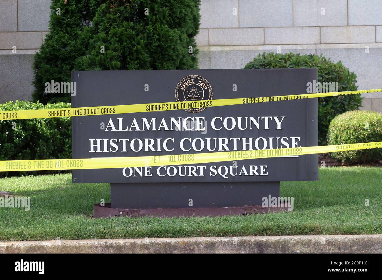 Graham, North Carolina, USA. 1st Aug, 2020. Last weekend, 100 ...