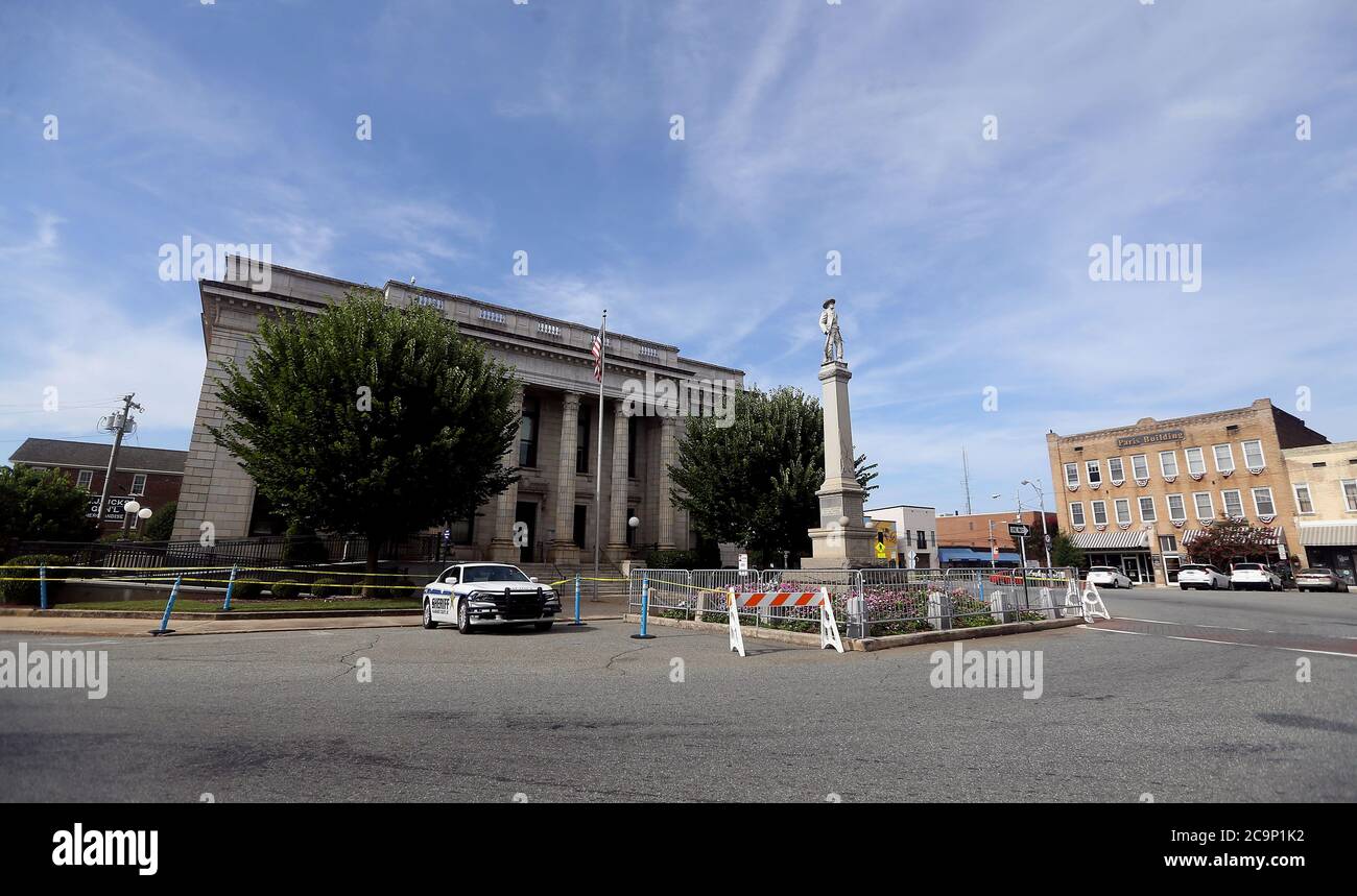 Graham, North Carolina, USA. 1st Aug, 2020. Last weekend, 100 ...