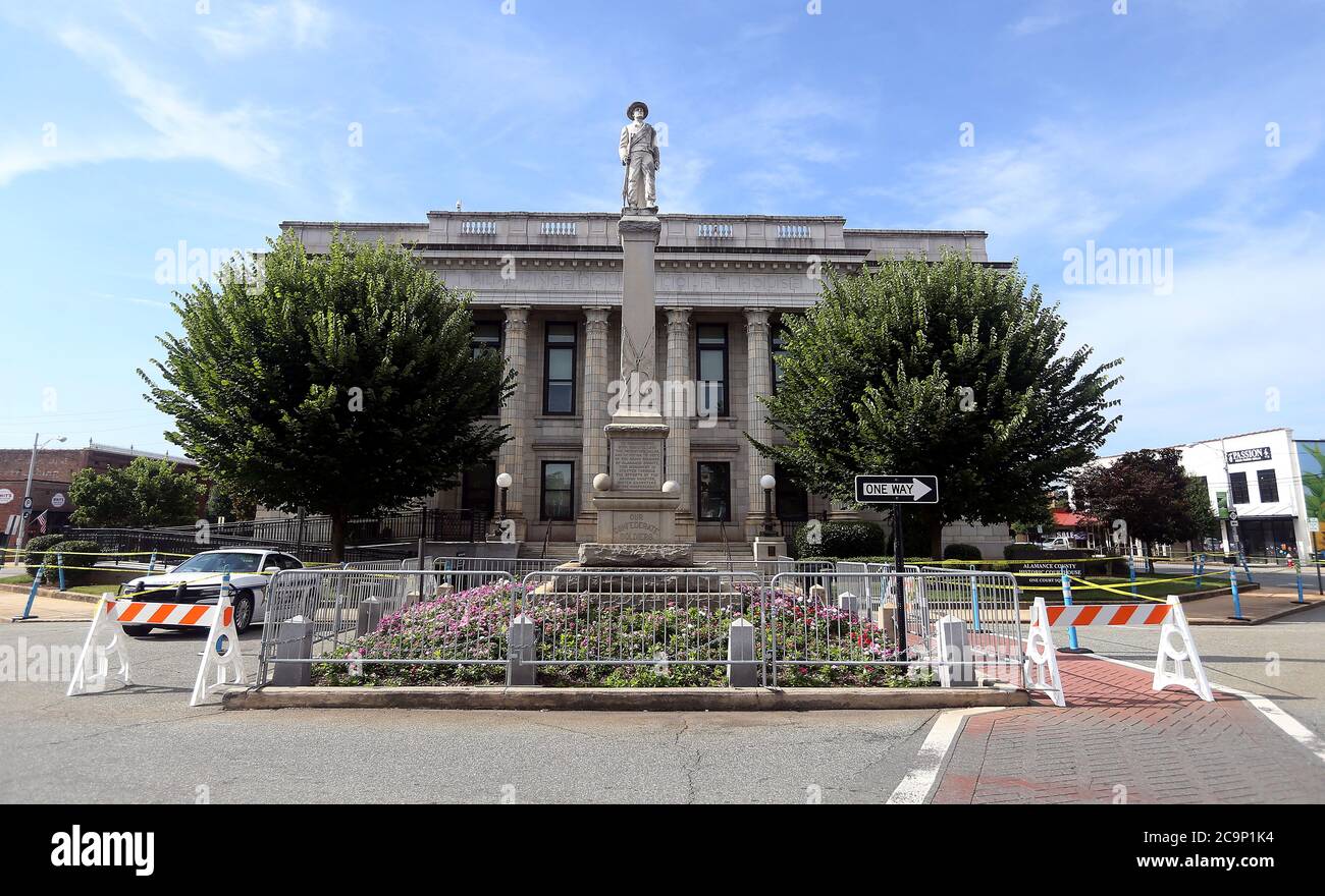 Graham, North Carolina, USA. 1st Aug, 2020. Last weekend, 100 ...