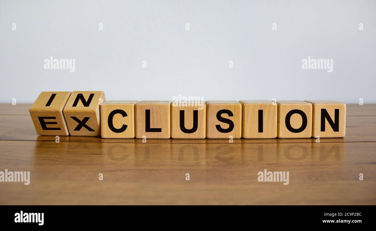 Symbol for a better inclusion. Inverted cube and changed word exclusion ...