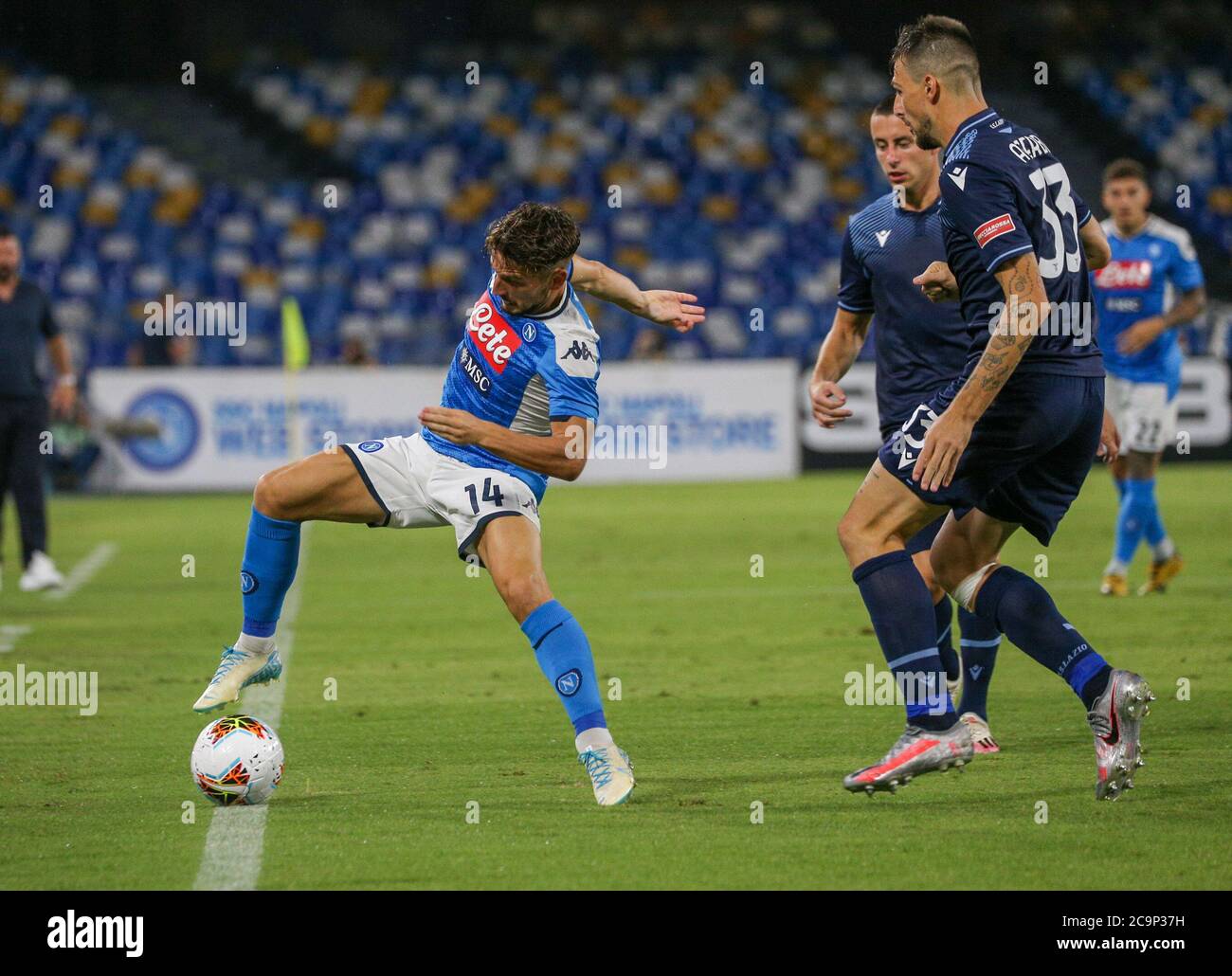 Naples, Campania, Italy. 1st Aug, 2020. During the Italian Serie A ...