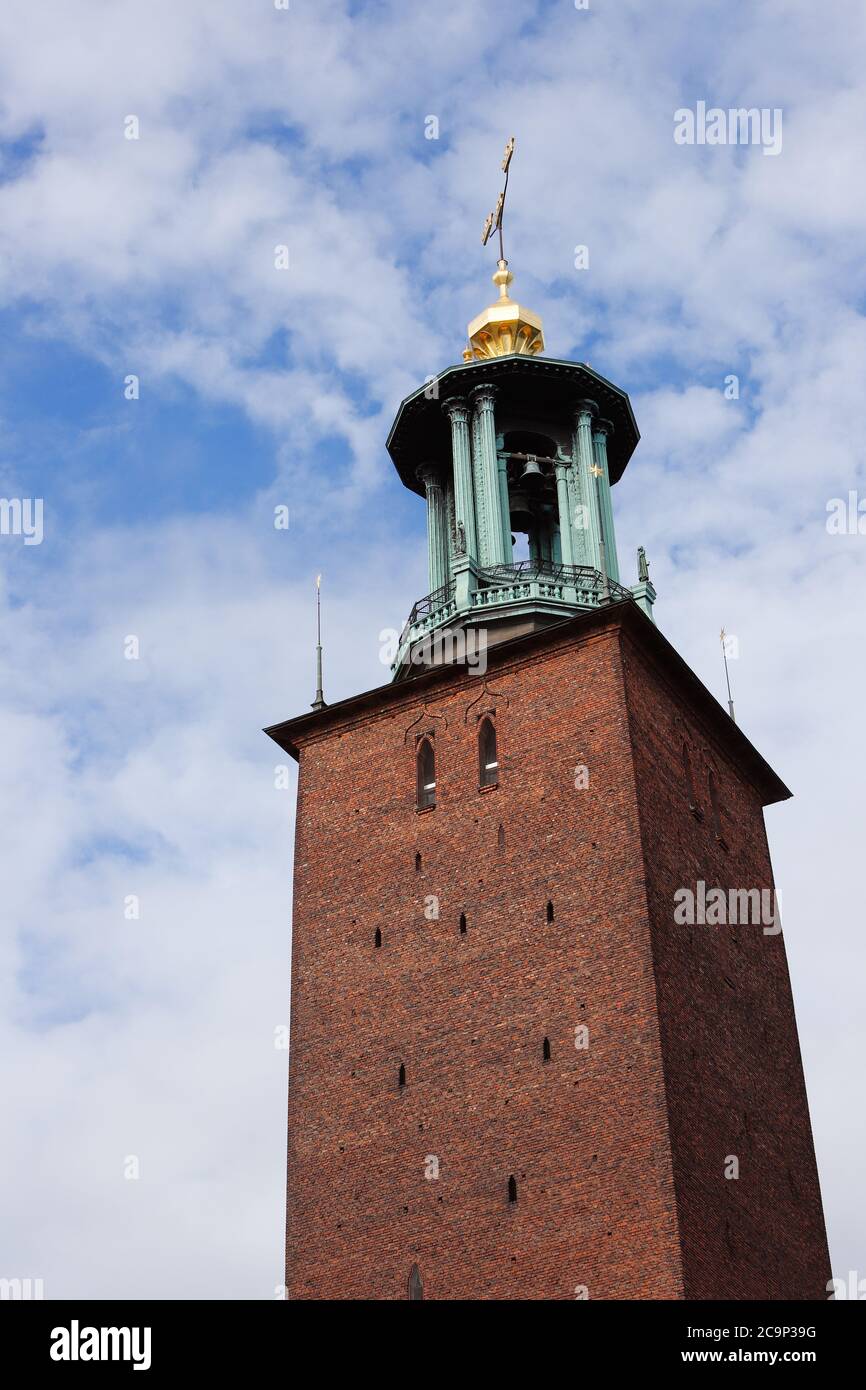 Stockholm city hall tower hi-res stock photography and images - Alamy