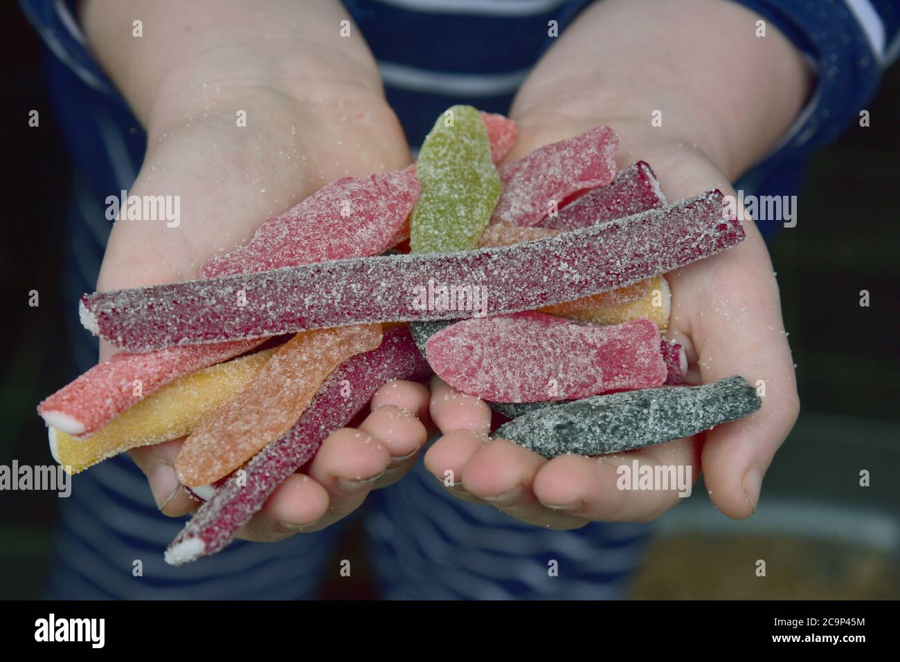Pictures show Soft Jellies Fizzy Fish sweets made by Maynards Bassetts ...