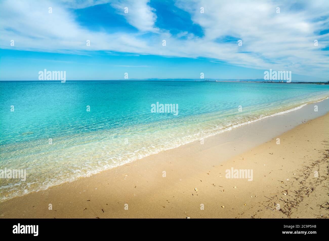 Golden sand in Fiume Santo shore. Sardinia, Italy Stock Photo - Alamy