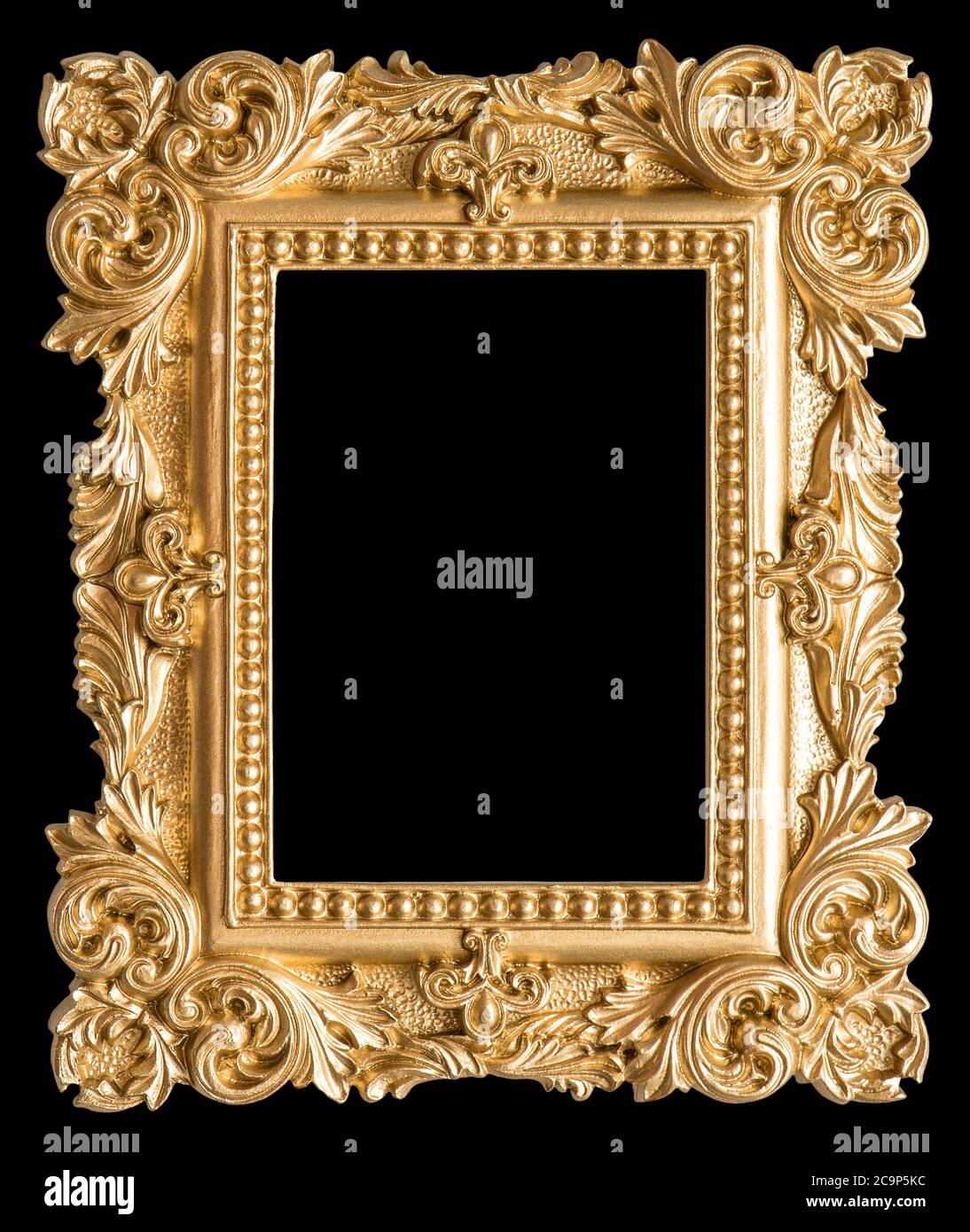 Black and gold baroque background hi-res stock photography and images ...