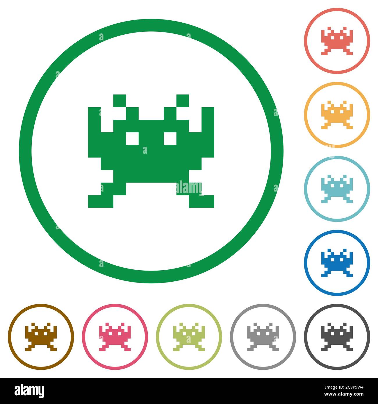Space invaders video game Stock Vector Images - Alamy