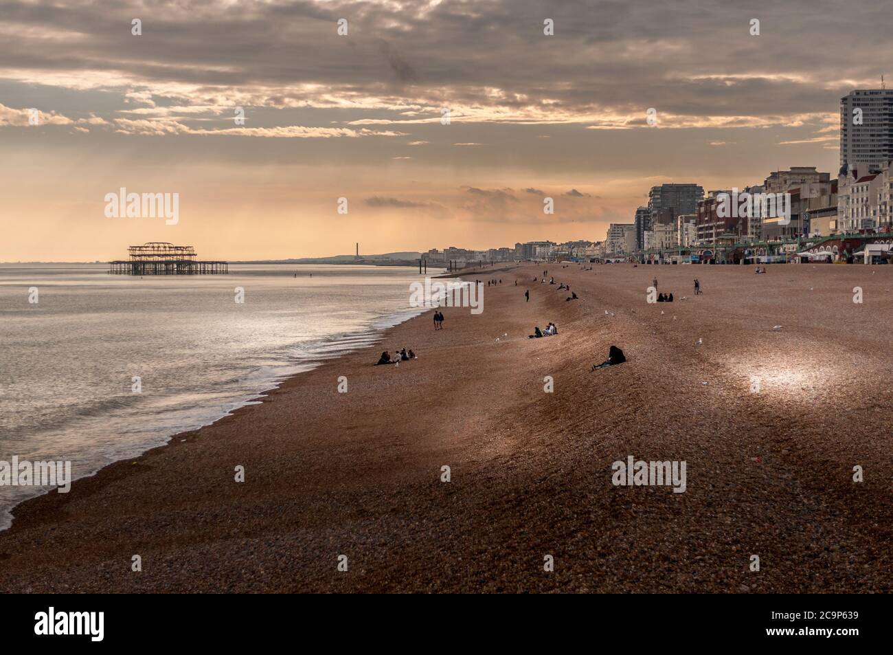 Brighton pier blue sky copy space hi-res stock photography and images ...