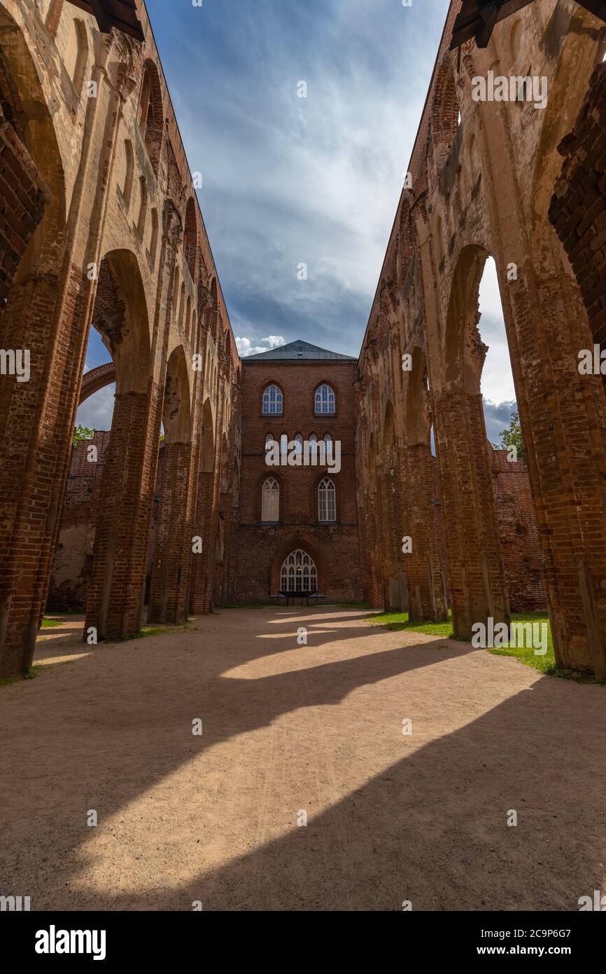 Ruins of the Tartu Cathedral (Dorpat Cathedral), a former Catholic ...