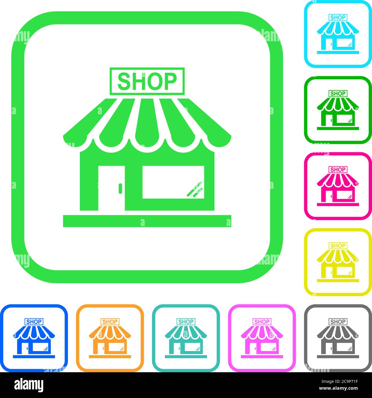 Facades curved Stock Vector Images - Alamy