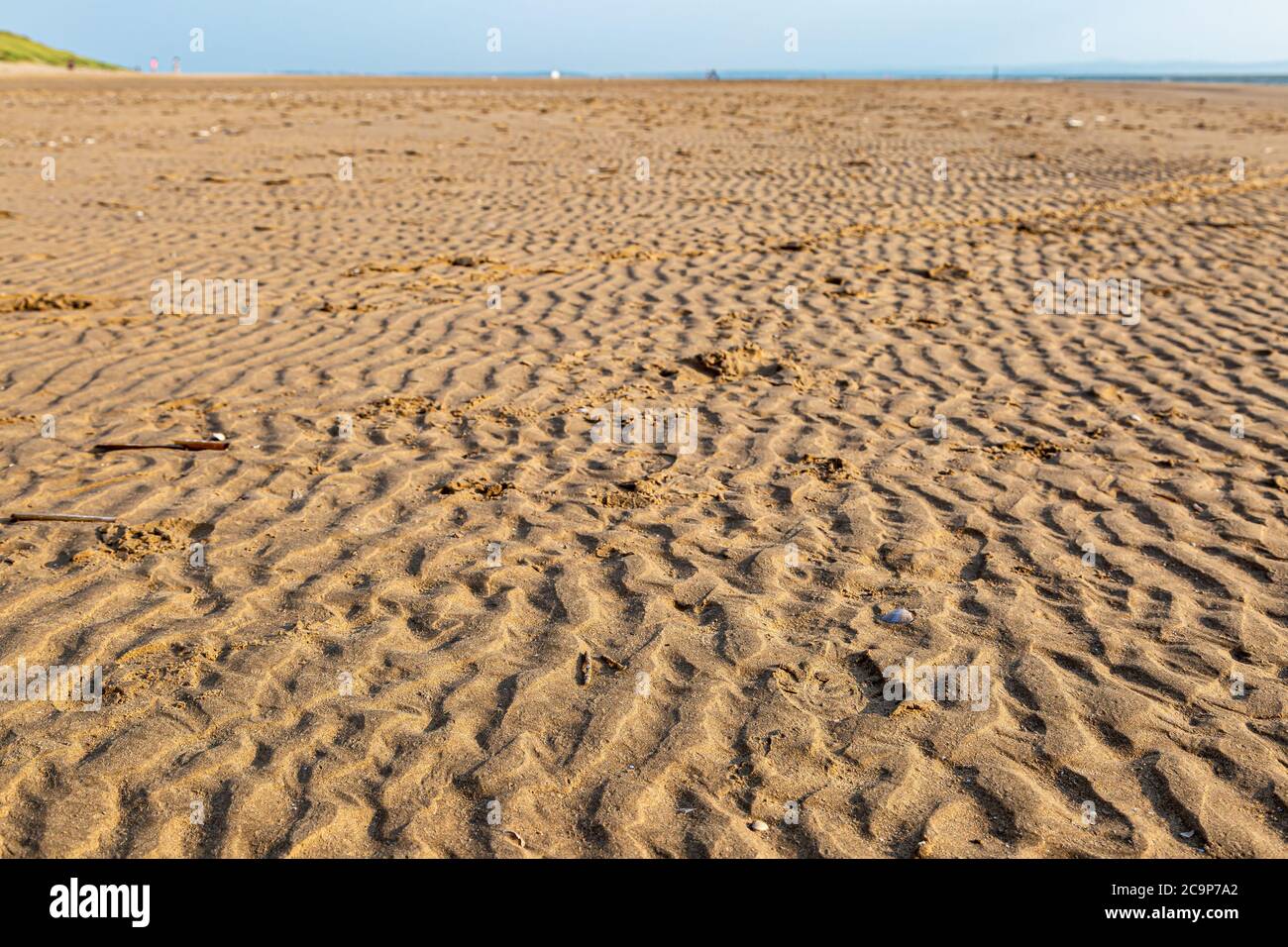 Ripples in the sand, at Formby Beach in Merseyside Stock Photo - Alamy