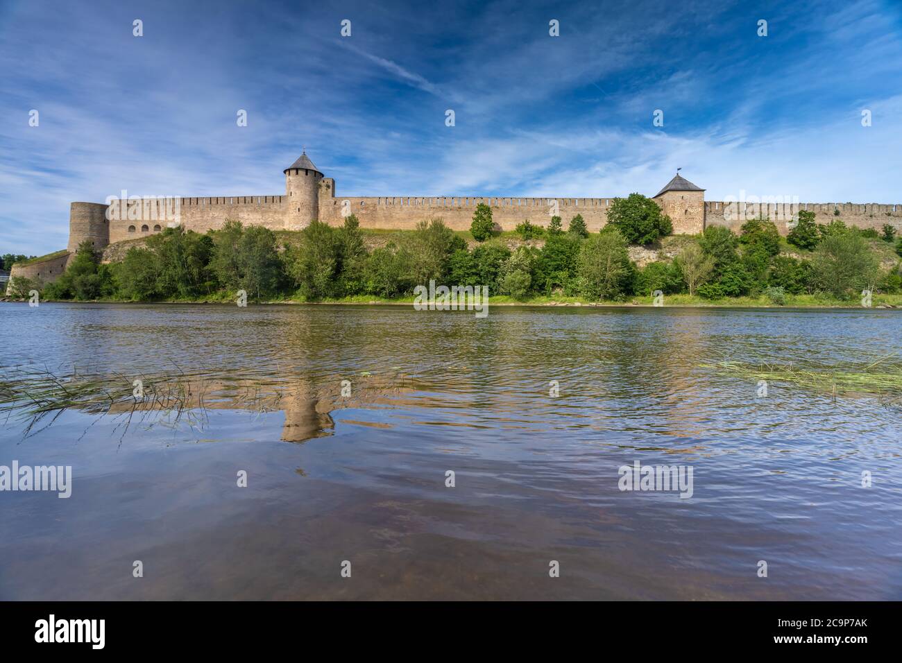 Narva, on the Narva river, at the eastern extreme point of Estonia, at ...