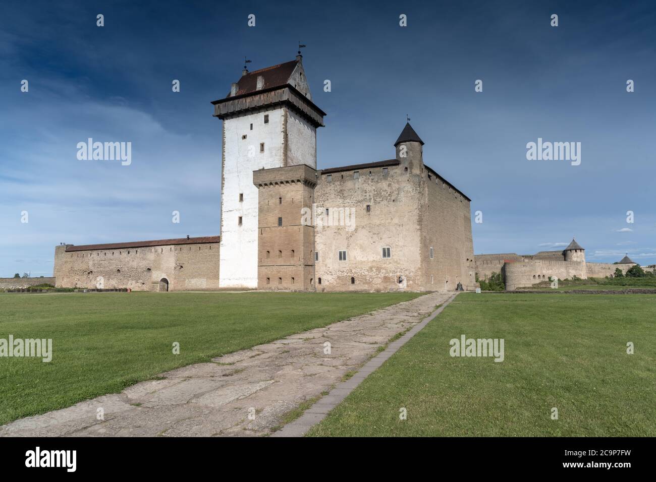 Narva, on the Narva river, at the eastern extreme point of Estonia, at ...