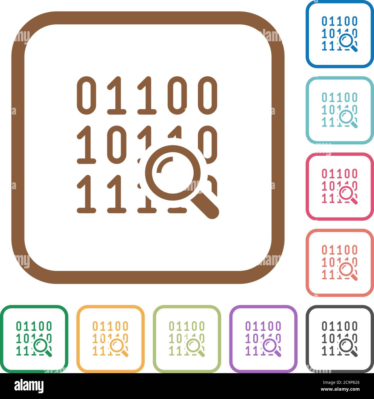 Binary numbers in squares hi-res stock photography and images - Alamy
