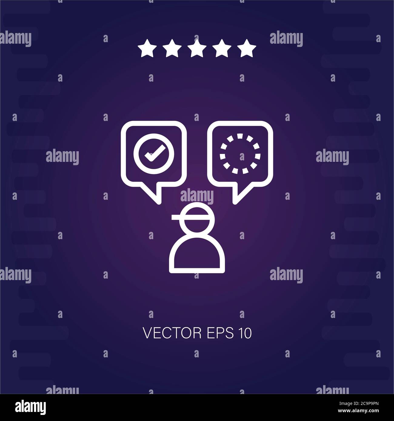 accept vector icon modern illustration Stock Photo - Alamy