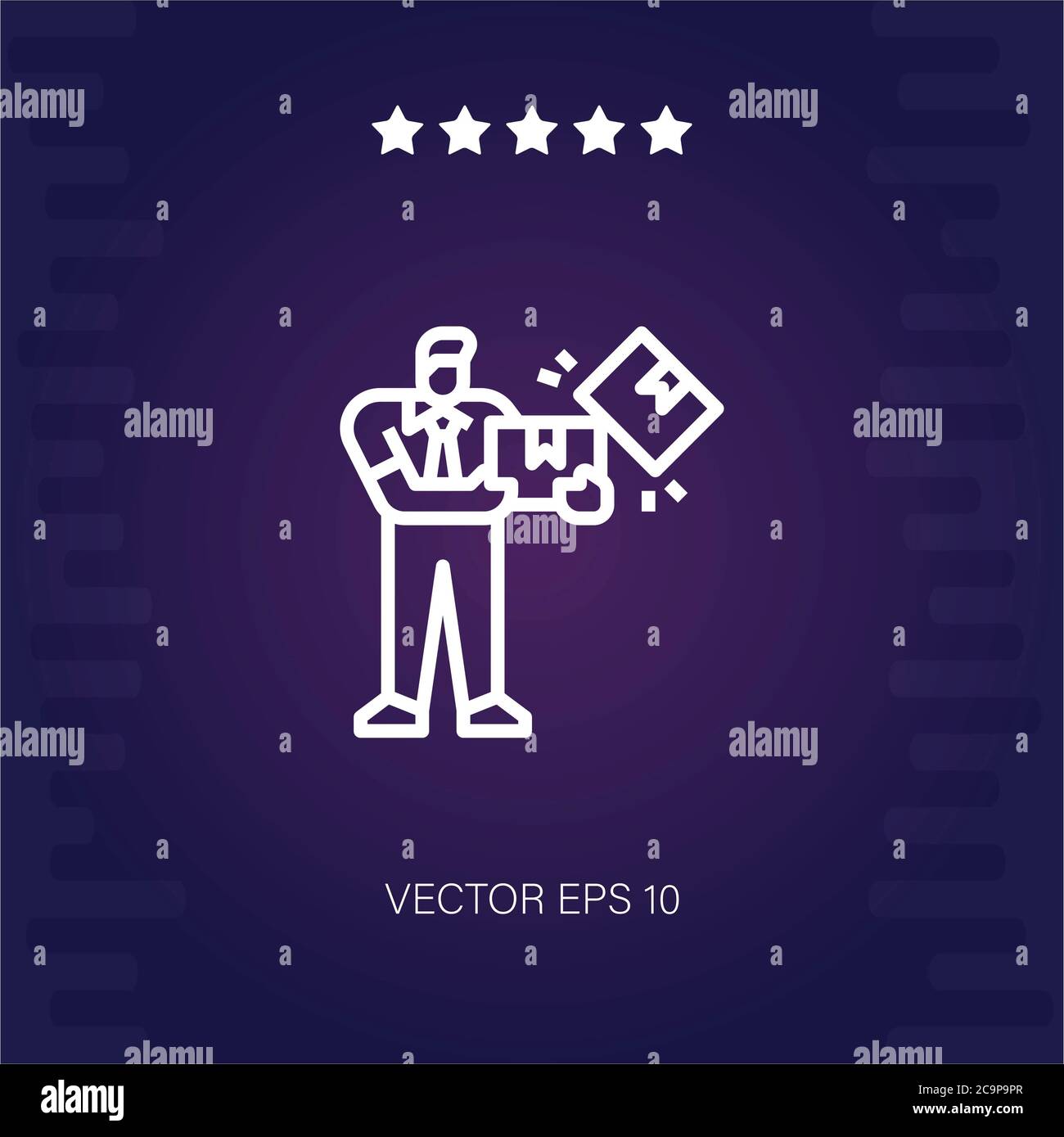 accident vector icon modern illustration Stock Photo - Alamy