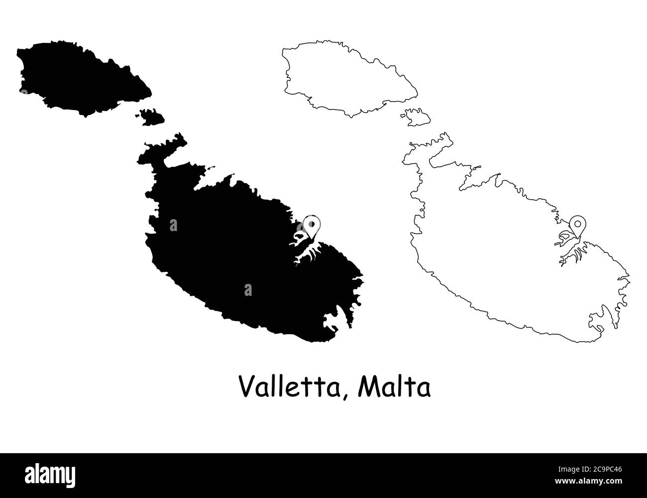 Malta location Black and White Stock Photos & Images - Alamy