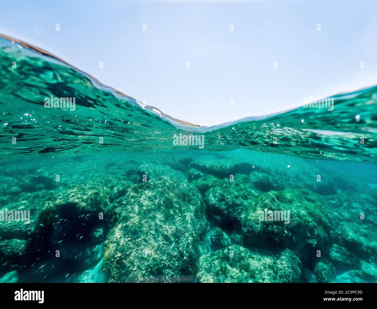 Split view sea bottom hi-res stock photography and images - Alamy