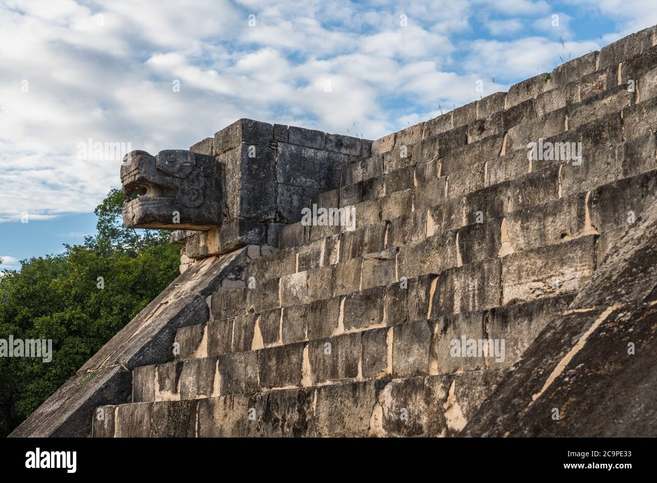 The ceremonial Platform of Venus on the Main Plaza of the ruins of the ...