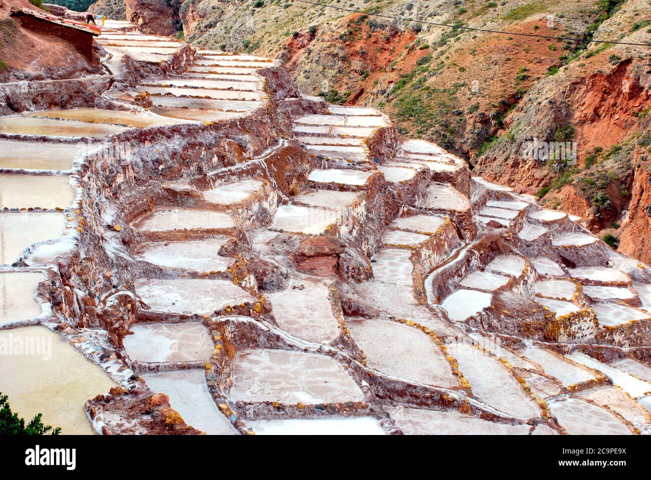 Salt Ponds in Maras, Peru Stock Photo - Alamy