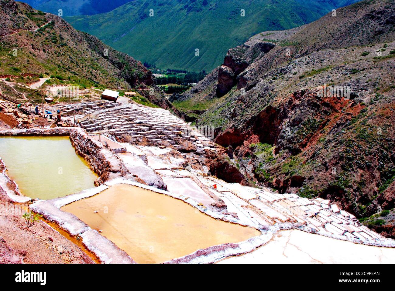 Salt Ponds in Maras, Peru Stock Photo - Alamy