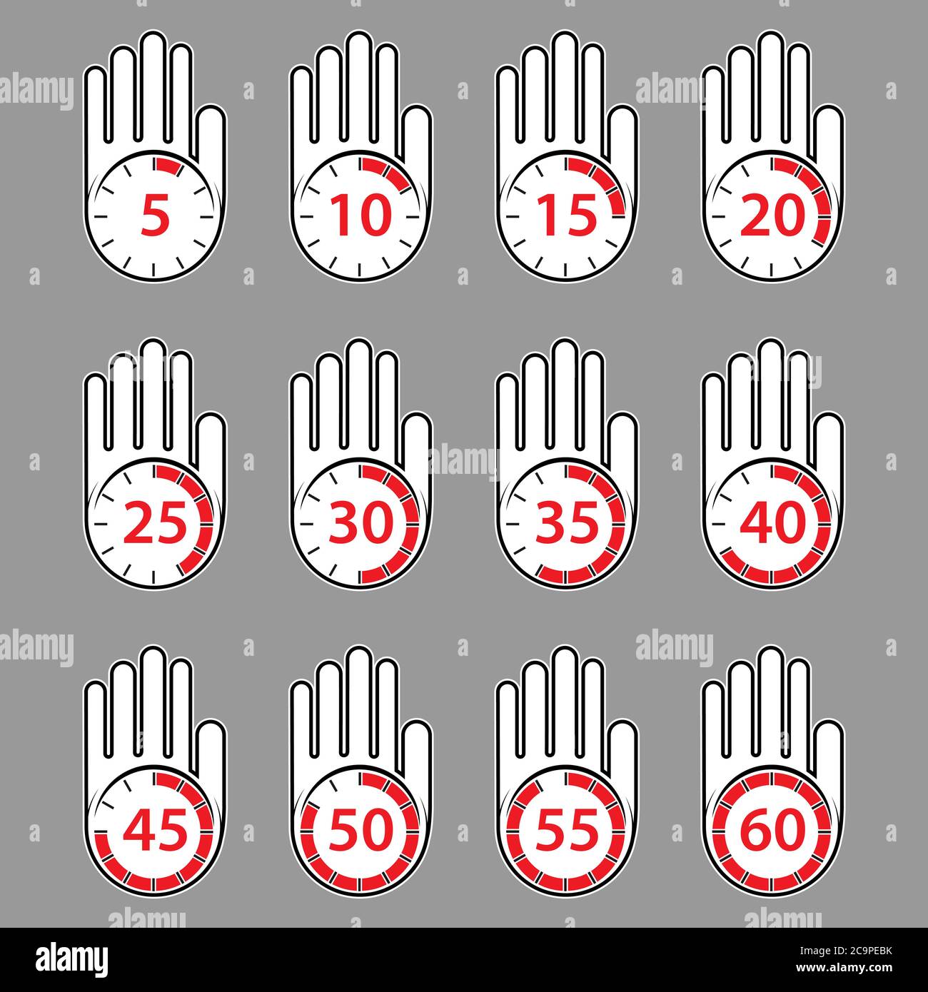 raised, open hand with a watch on it. Time for rest or break, pause ...