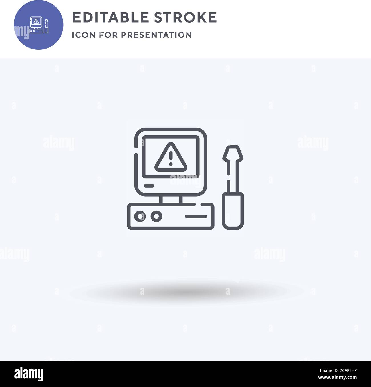 Troubleshooting icon vector, filled flat sign, solid pictogram isolated ...