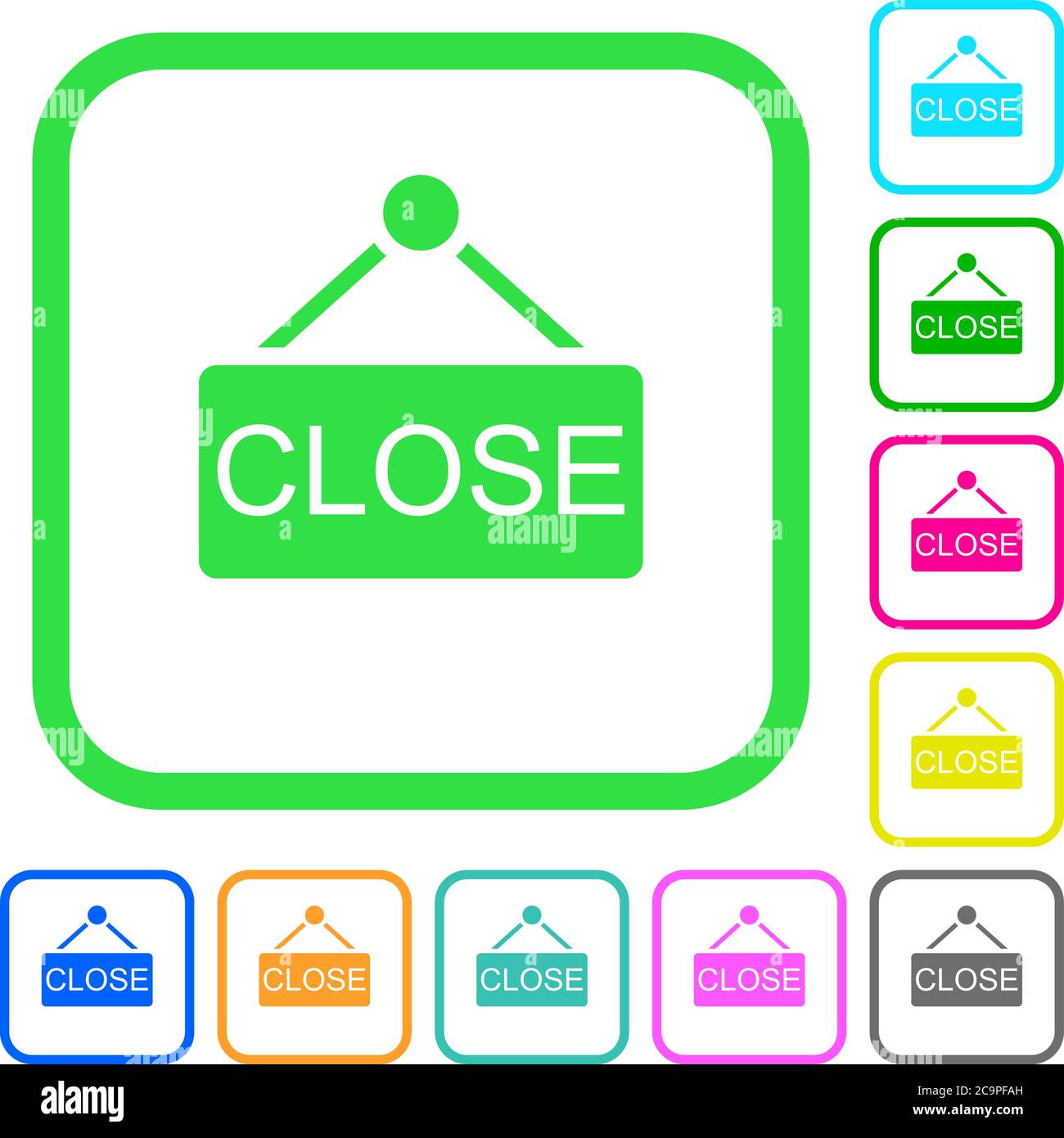 Closed borders vector vectors Stock Vector Images - Alamy