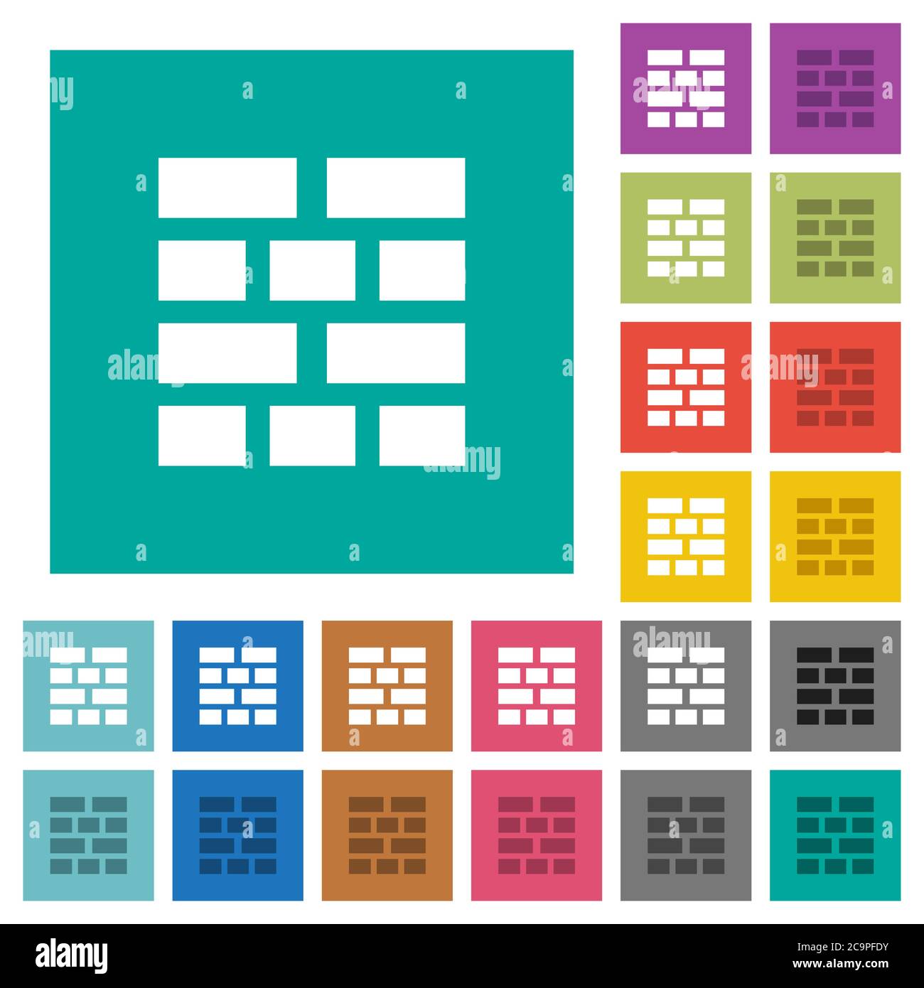 Multi colored brick Stock Vector Images - Alamy