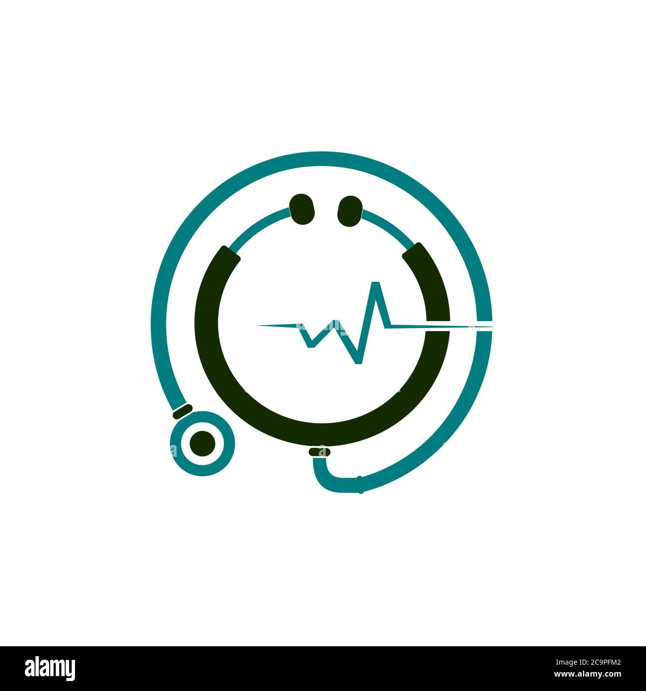 cardiology doctor illustration vector logo design for medical and ...