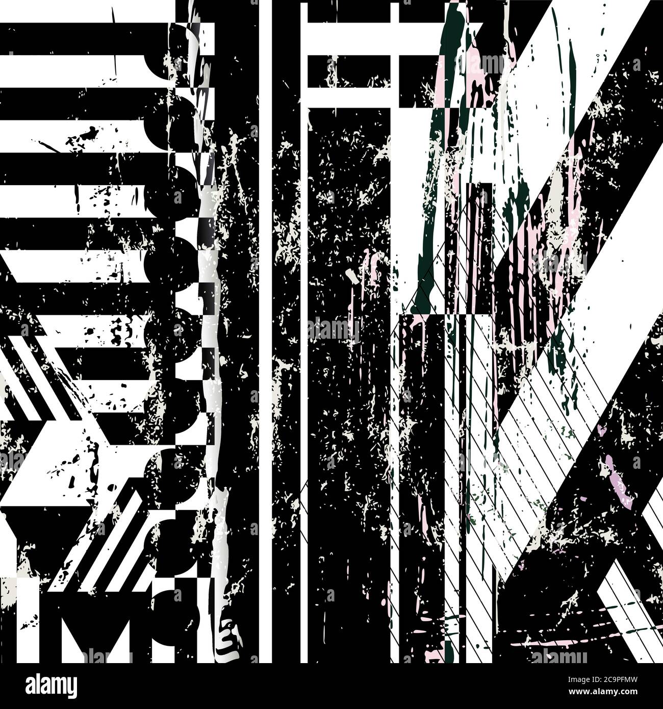 Black and white triangle pattern hi-res stock photography and images ...