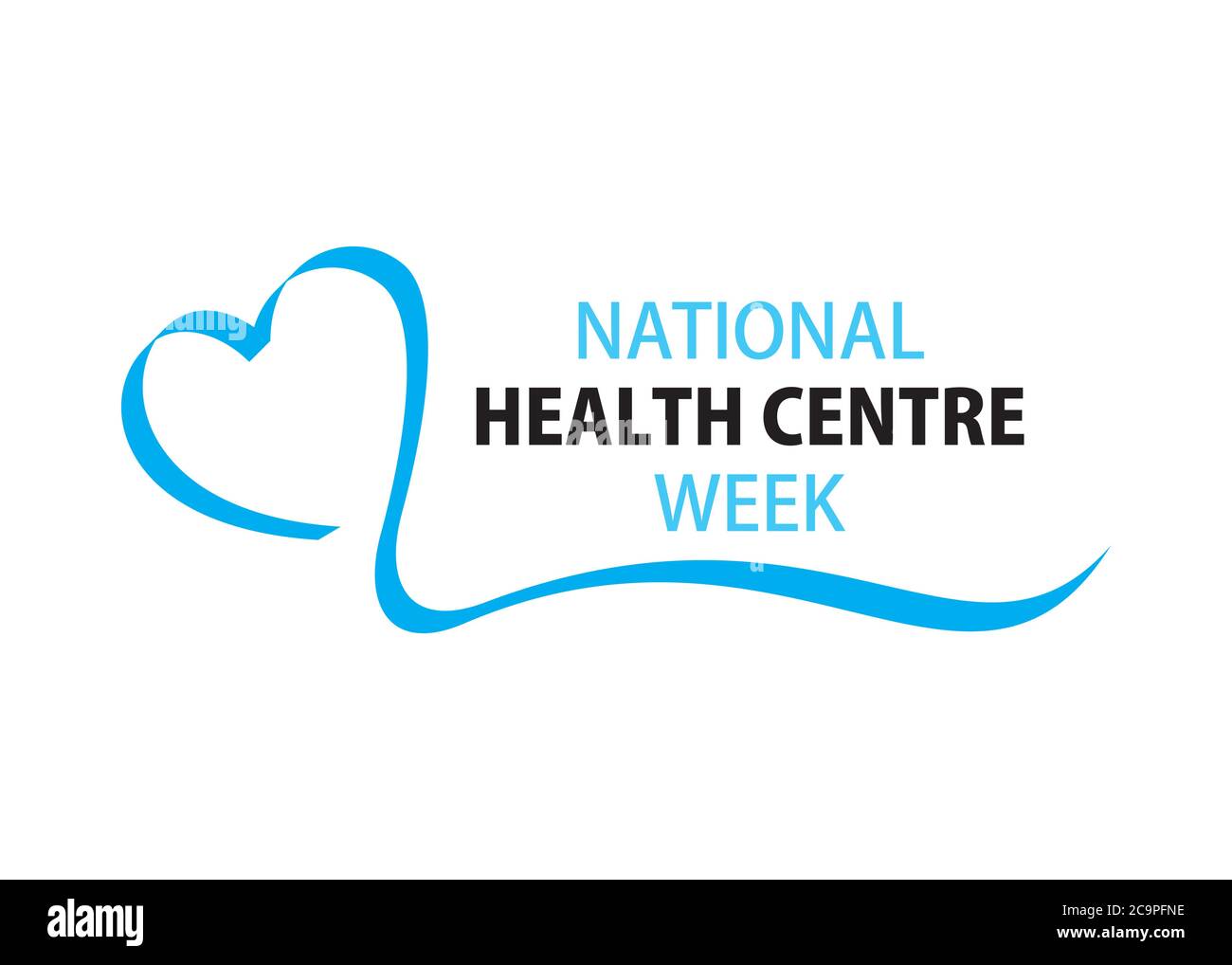 vector illustrator national health center week poster design Stock ...