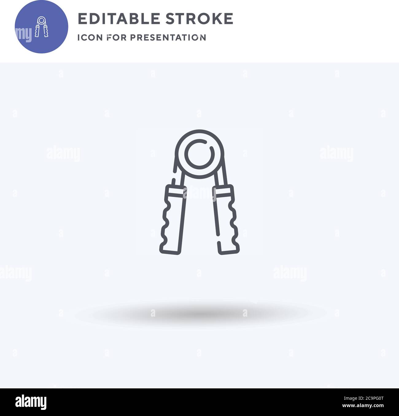 Hand Grip icon vector, filled flat sign, solid pictogram isolated on ...