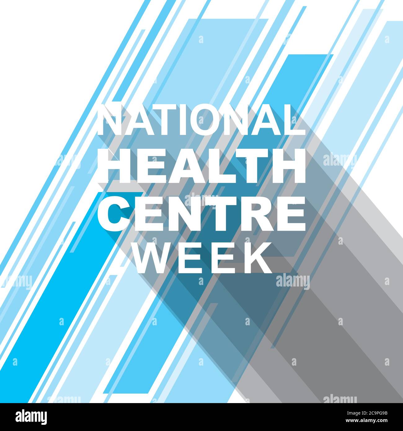 vector illustrator national health center week poster design Stock ...