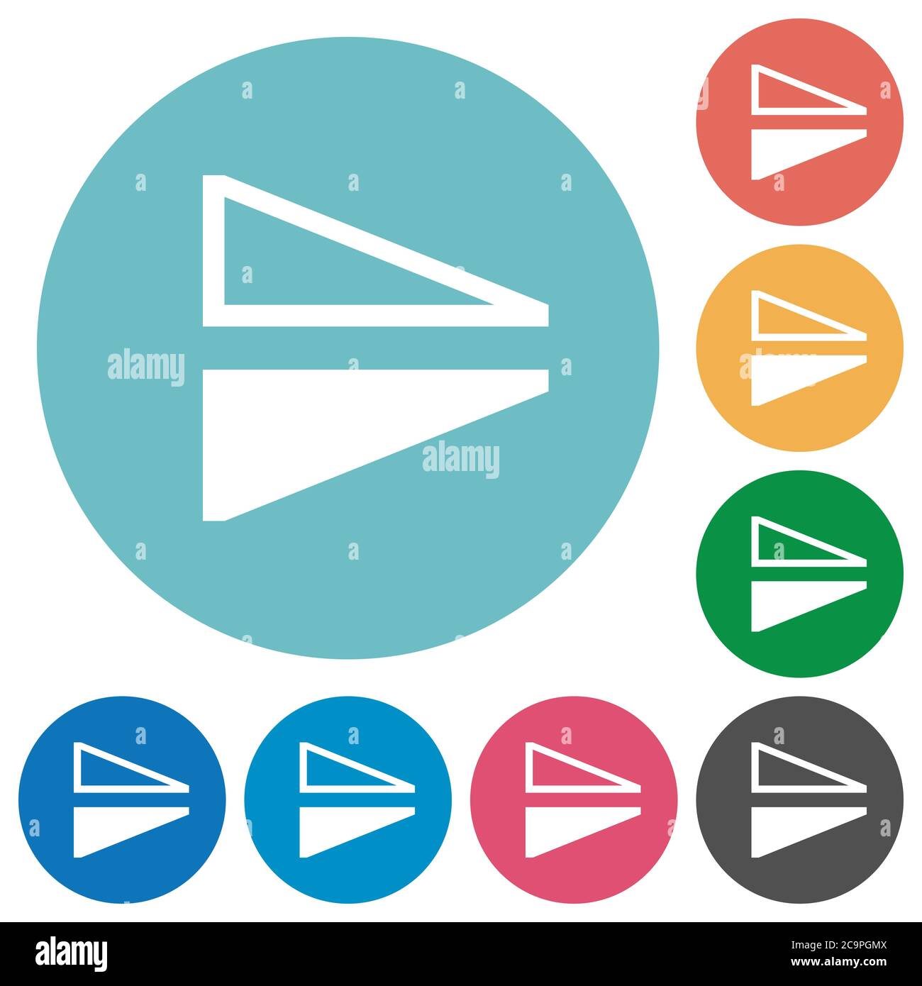 Flip vertical flat white icons on round color backgrounds Stock Vector ... Flip vertical flat white icons on round color backgrounds Stock Vector ...