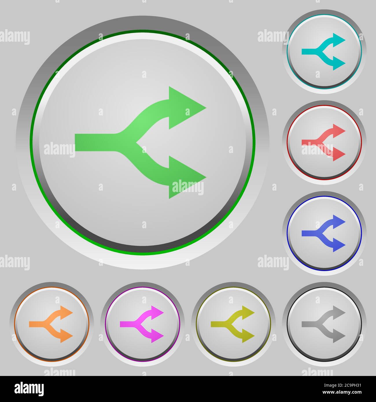 Branching arrow hi-res stock photography and images - Alamy