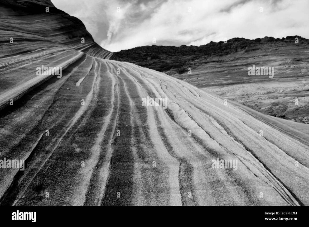 The Wave - Black and White Stock Photo - Alamy