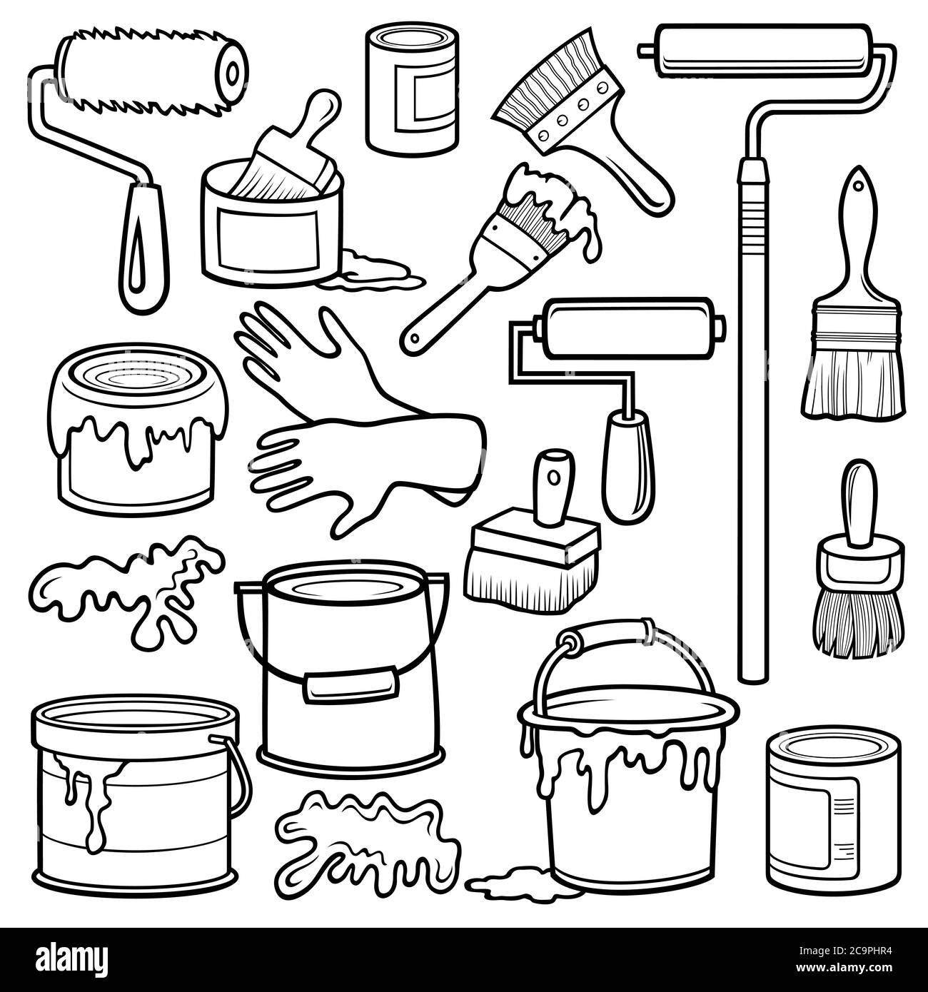 Home objects decorative Black and White Stock Photos & Images - Alamy