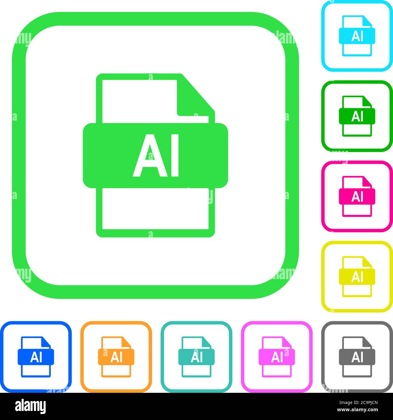 Ai file icons in hi-res stock photography and images - Alamy