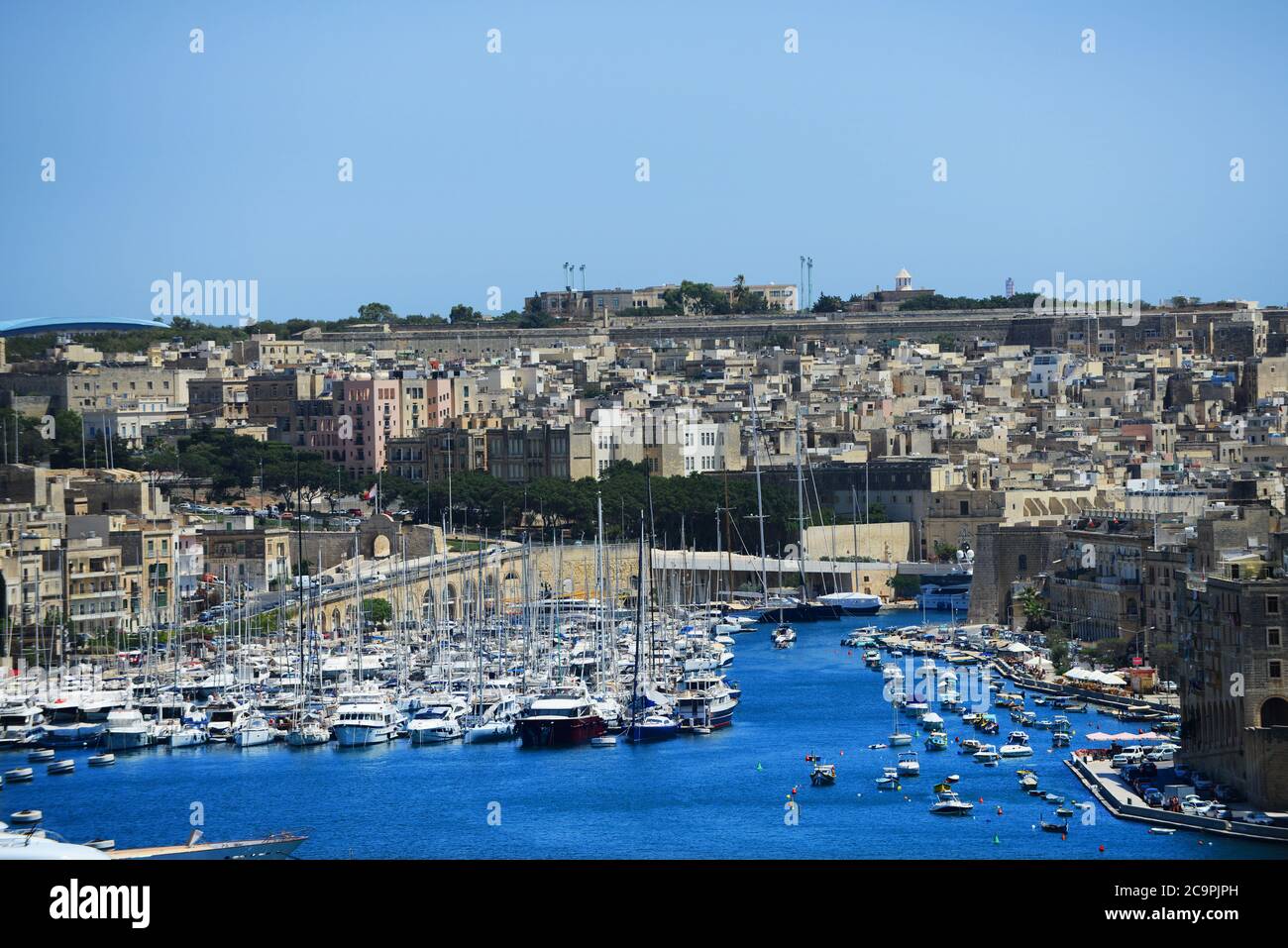 The yact marina in Birgu, Malta Stock Photo - Alamy