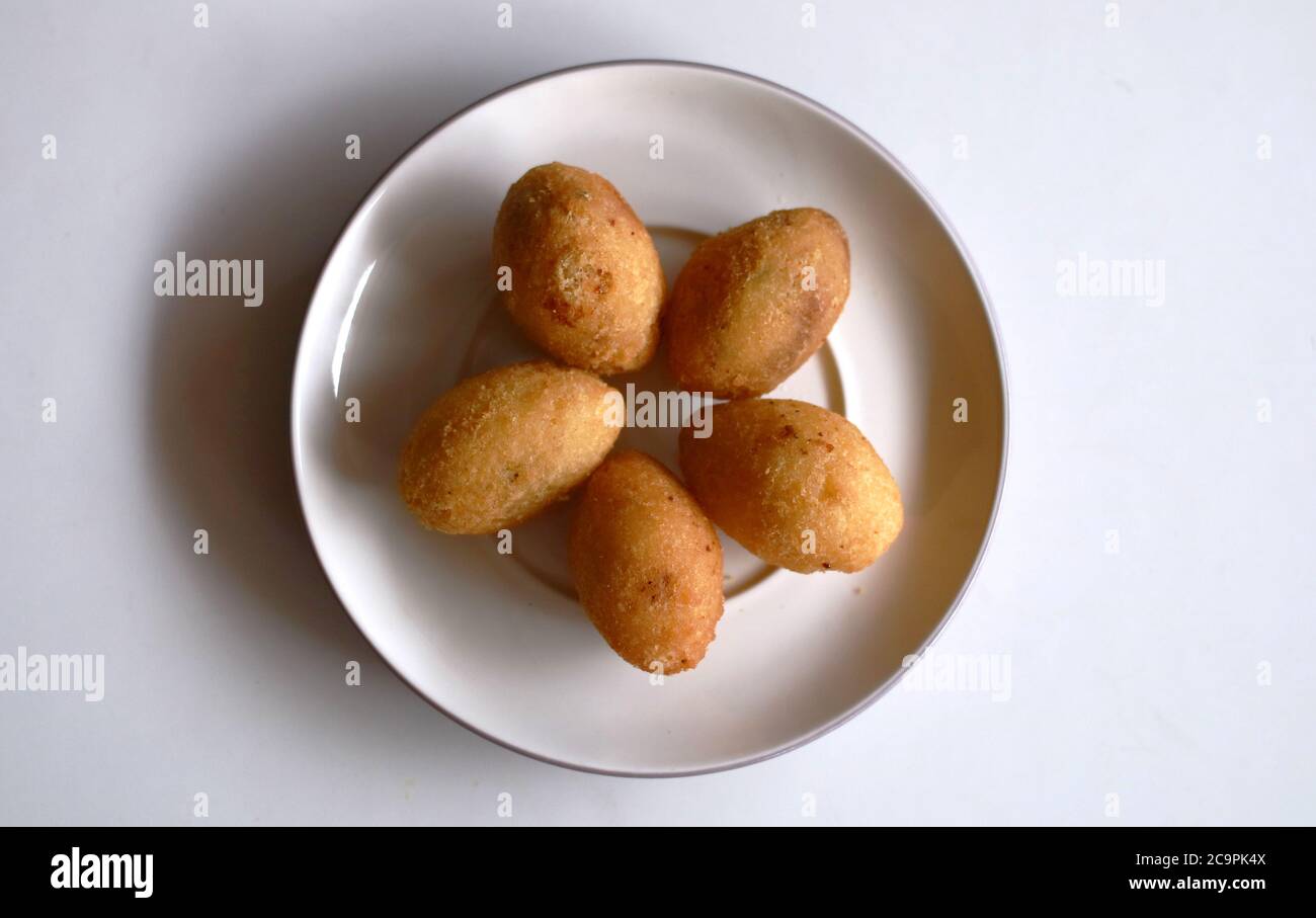 Combro, Indonesian traditional food. Made from cassava is grated and ...