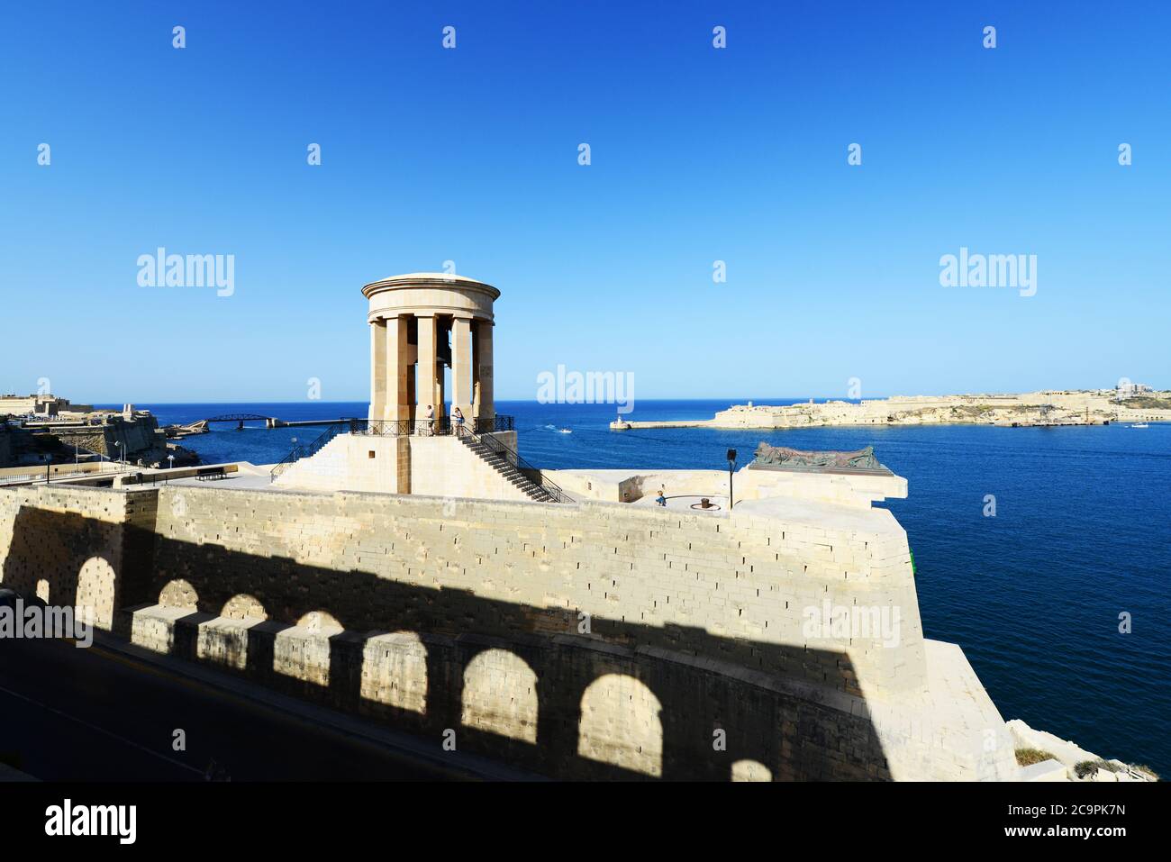 The Siege Bell War Memorial in Valletta, Malta Stock Photo - Alamy