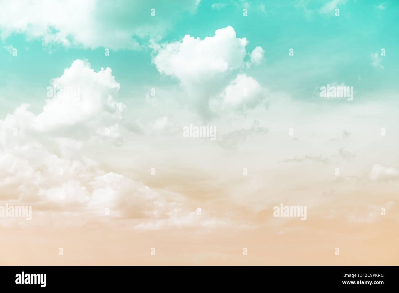 Soft sky and cloud background with a pastel color tone Stock Photo - Alamy